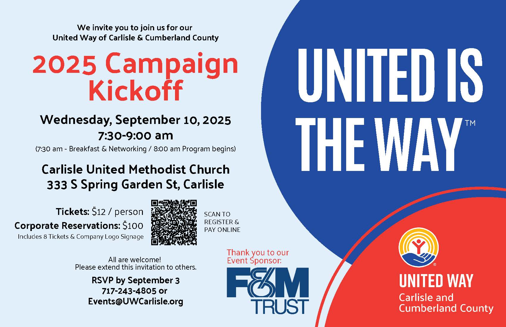 Campaign Kickoff 2025 - United Way of Carlisle & Cumberland County